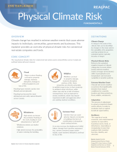 ESG Explainer: Physical Risk - REALPAC